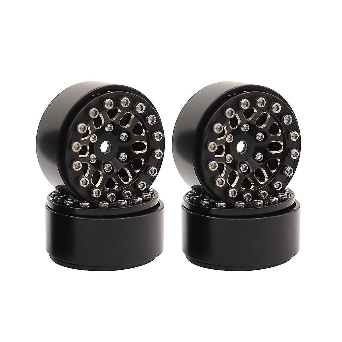 4pcs 1.0 Brass Beadlock Wheel Hub Rim For Axial Scx24 Ax24 Trx4m Fcx24 ...