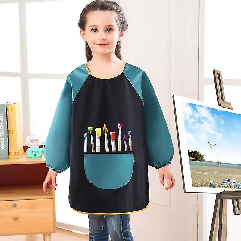 Kids Art Smock Cartoon Smock With Long Sleeve And Roomy Pocket Arts ...