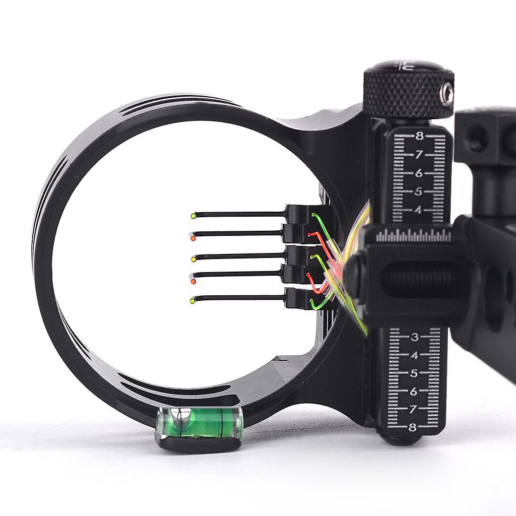 Micro Adjust 5 Pin .019" Compound Bow Sight Archery Accessory Black ...