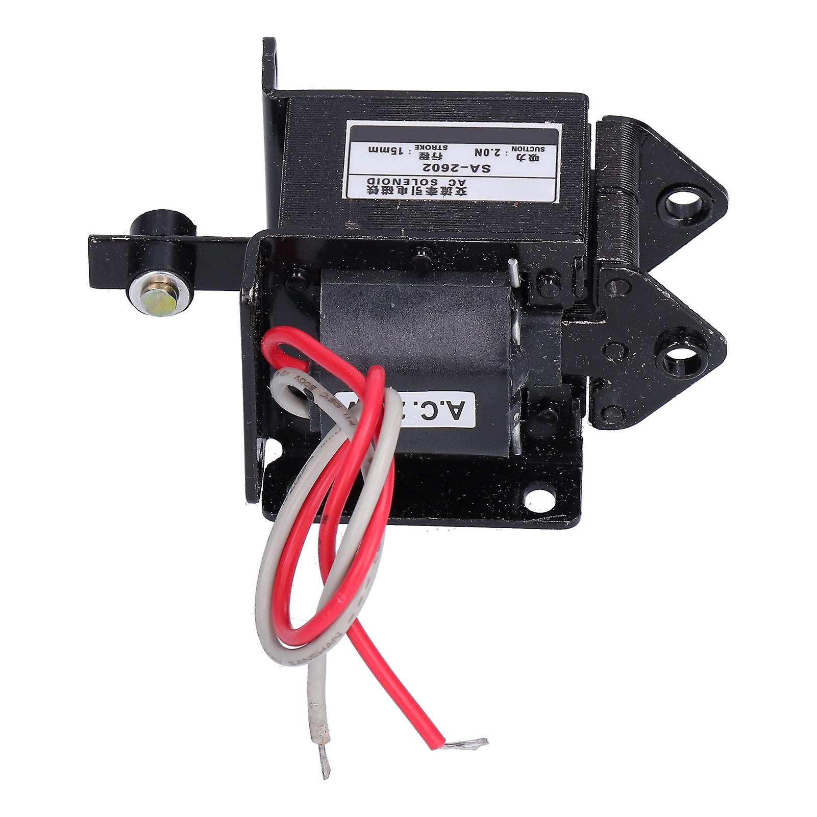 BERM Push Pull Electromagnet Traction Solenoid 2.0N Suction 15mm Stroke ...