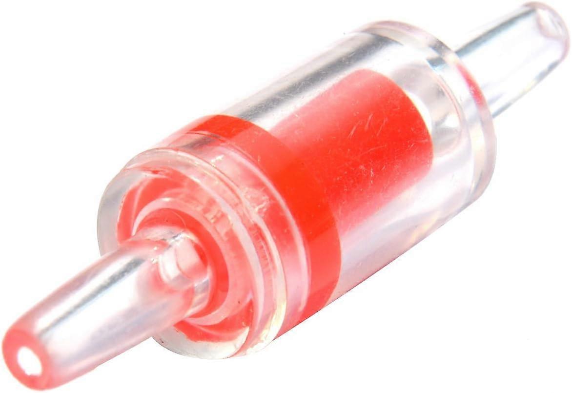10 PCS Aquarium Air Pump Check Valves Red Clear Plastic One Way Non ...