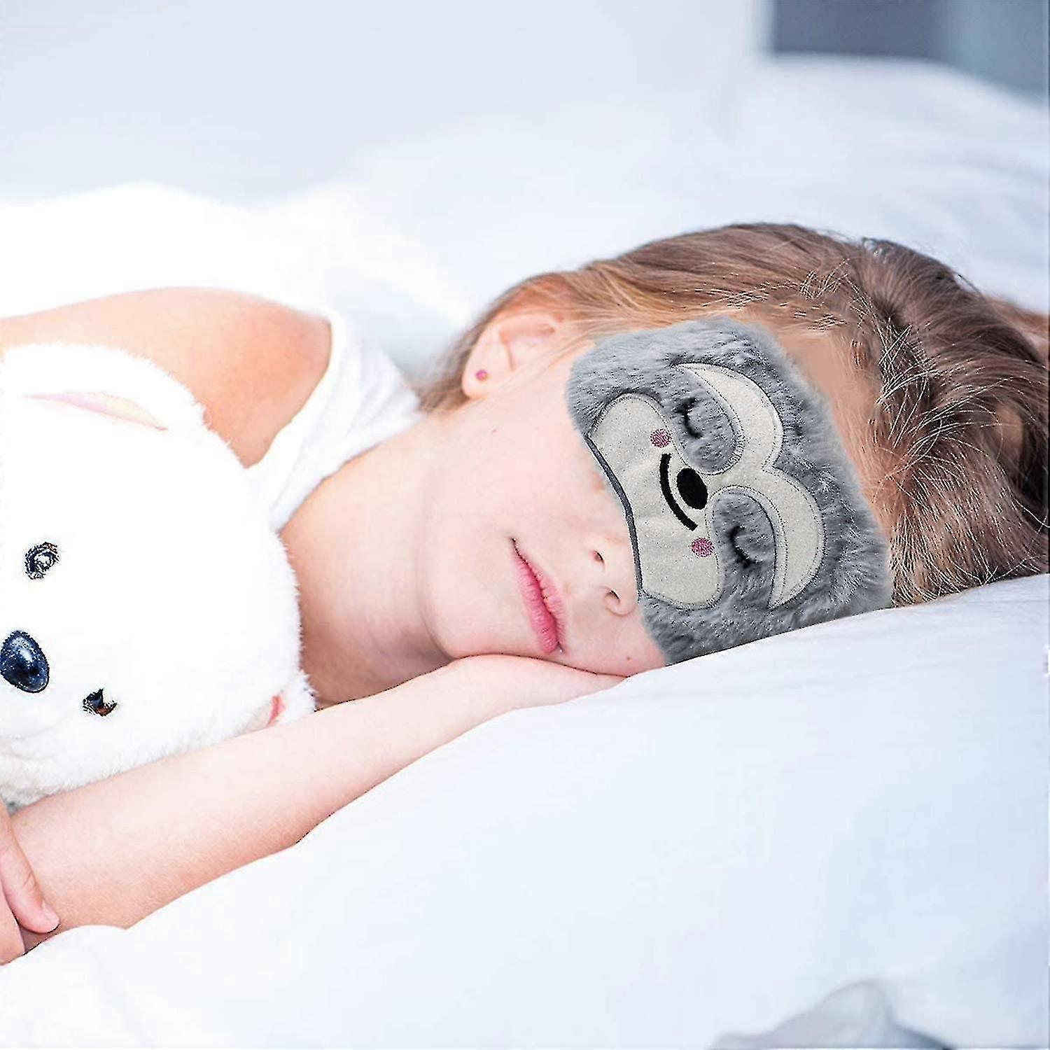 Sleep Eye Mask, Cute Sloth Funny Animal Soft Fluffy Plush Sleep Mask ...