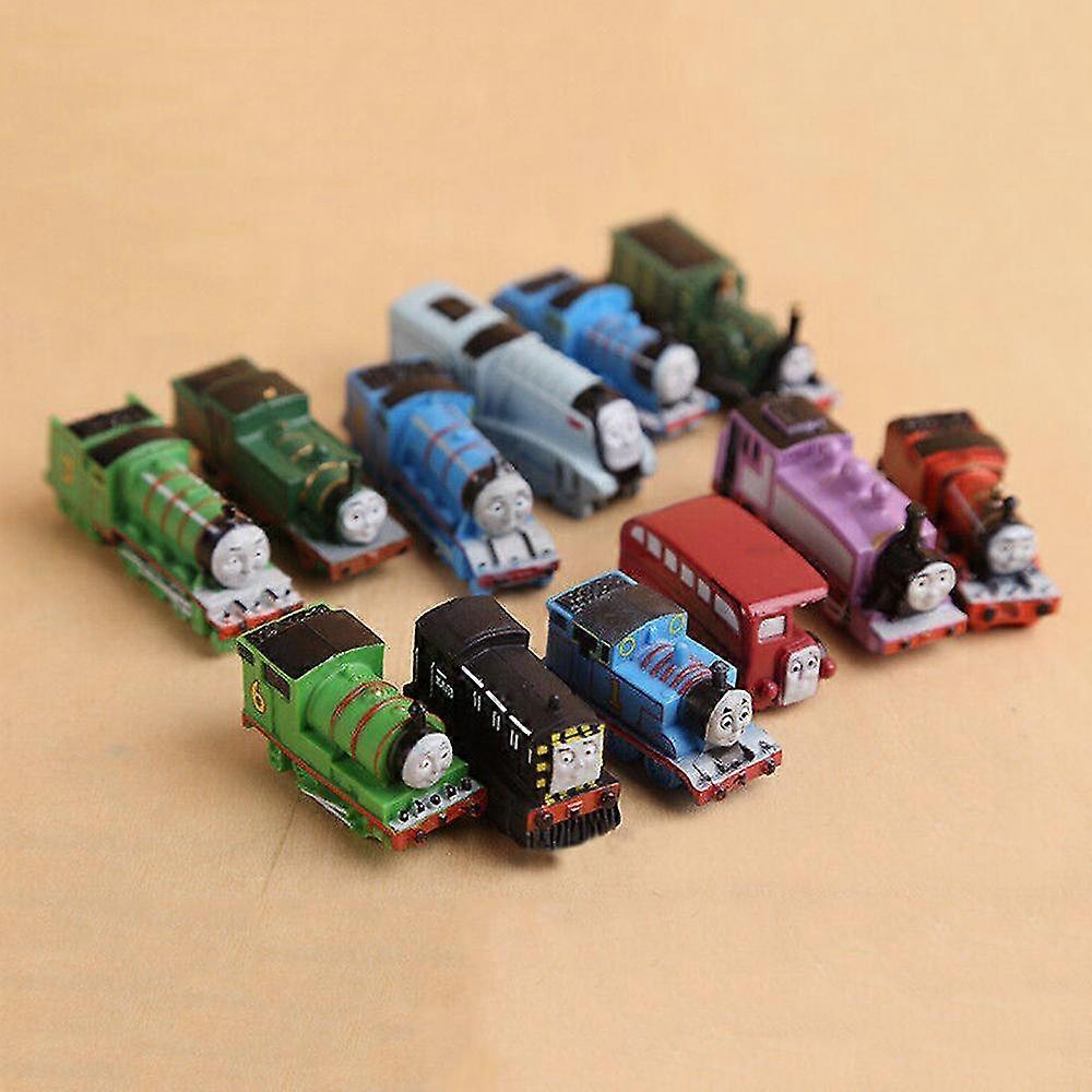 12Pcs Thomas & Friends Figure Toy Cartoon Thomas The Tank Engine Mini ...