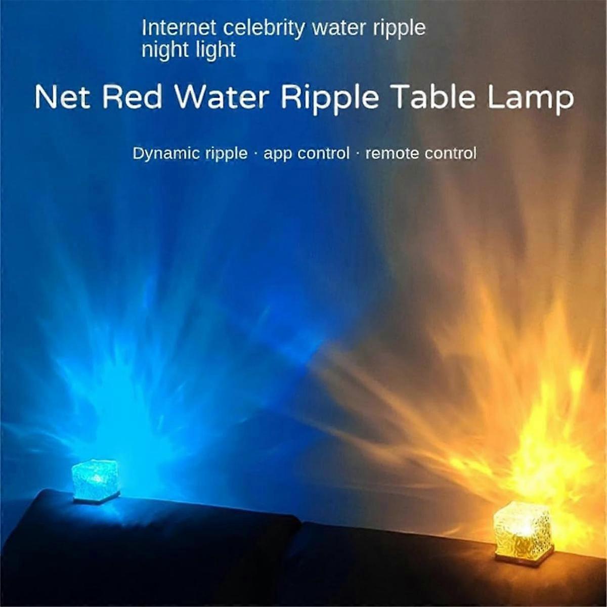 Aurora Northern Lights Lamp,Wave-Cube Lamp, Projector,16 Color Water ...