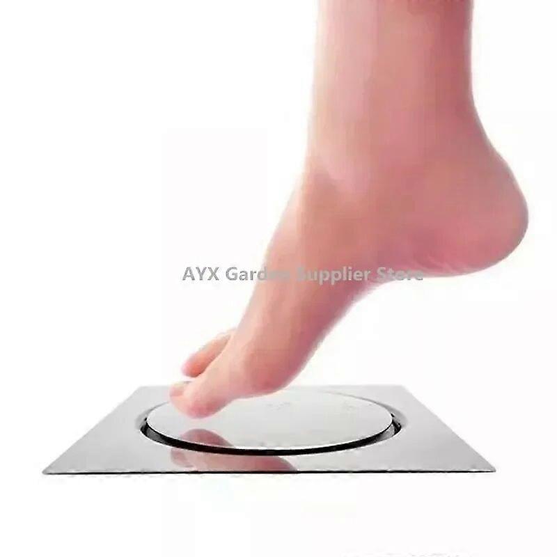 Round Pop Up Foot Floor Drain For Bathroom Floor Cover Shower Room Round Pop Up Foot Floor Drain For Bathroom Floor Cover Shower Room