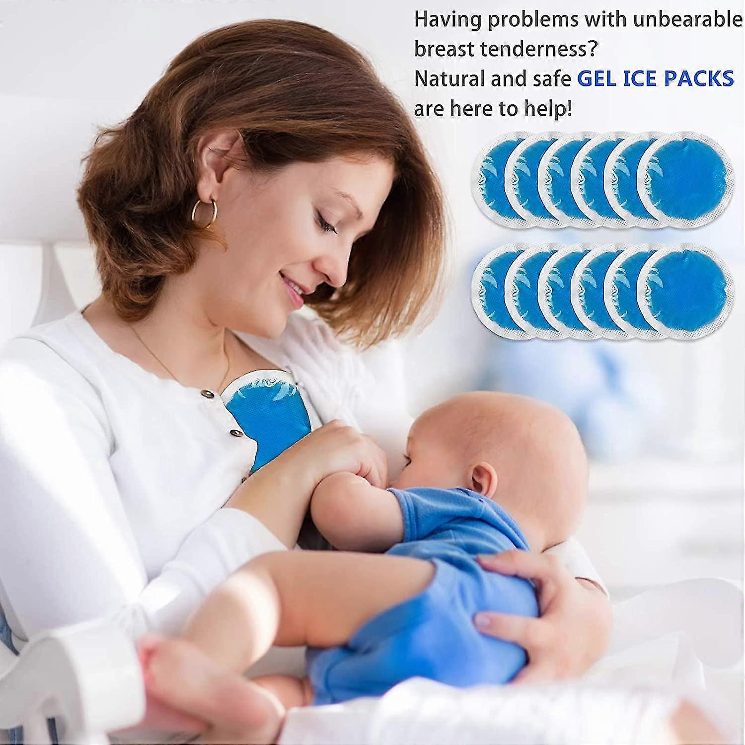 Round Reusable Gel Ice Pack 10 Packs With Cloth Backing, Cold Compress ...