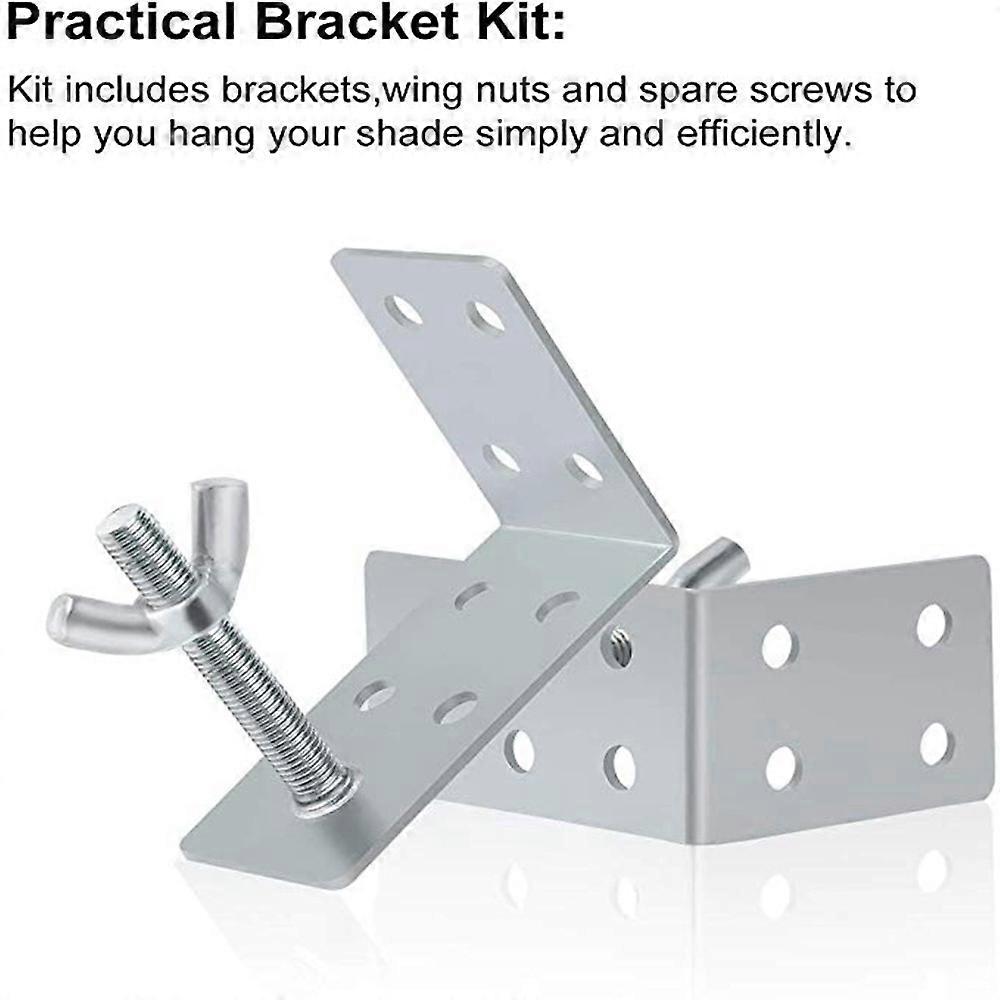 Roman Shade Wall L Bracket and Wingnut Ceiling or Wall Mount Brackets ...