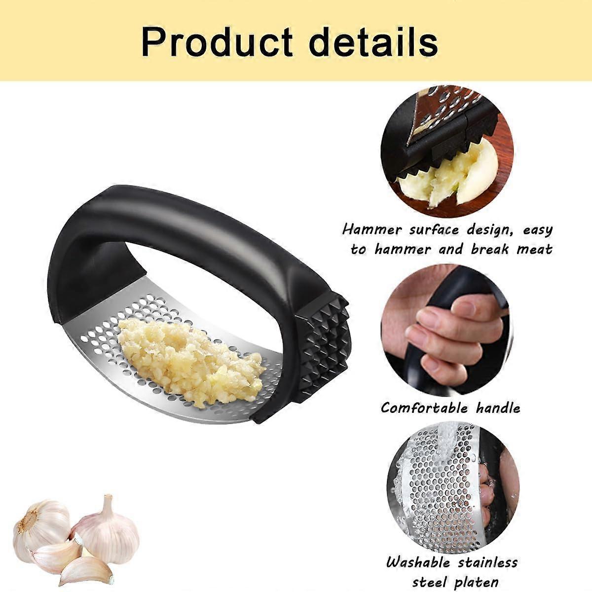 Garlic Press, Garlic Press, Stainless Steel Garlic Press, Stainless ...