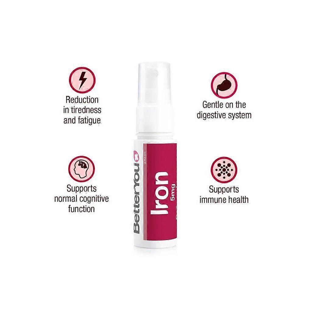 BetterYou Iron 5mg Daily Oral Spray 25ml | Fruugo UK
