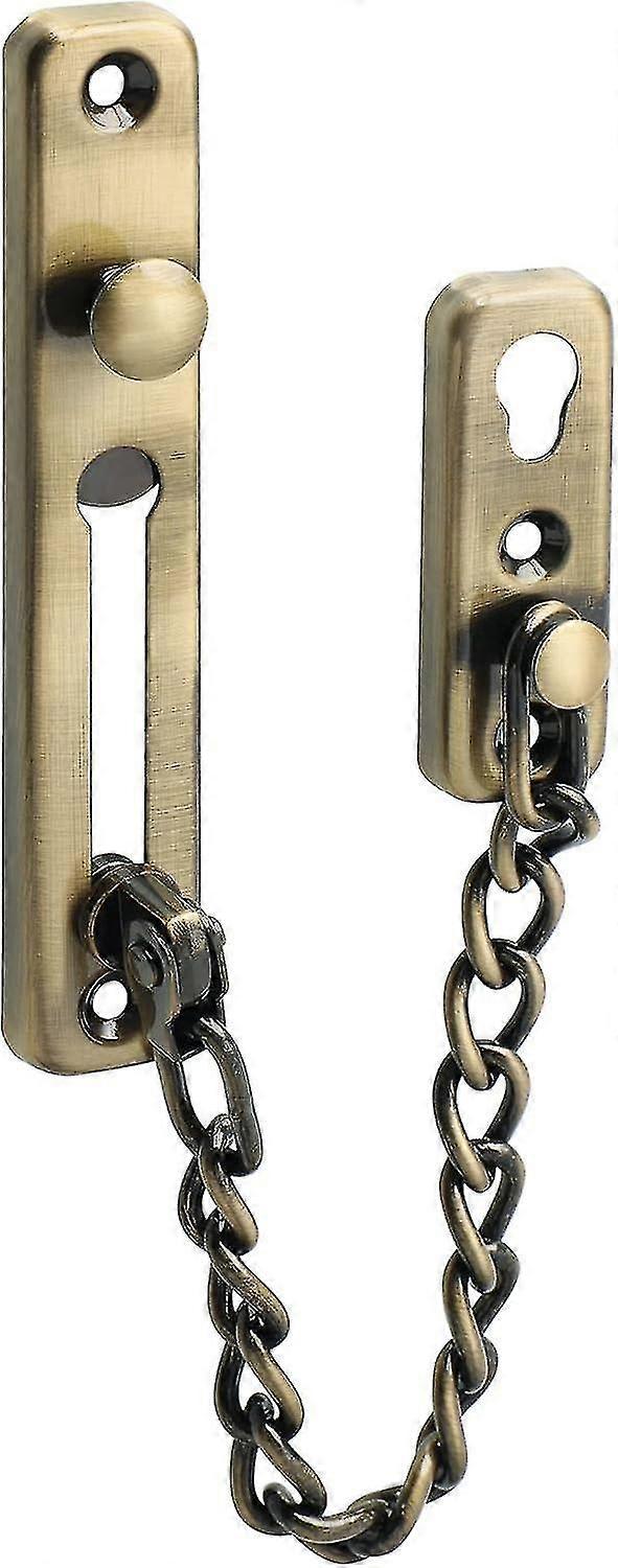Bronze Security Door Chain Limiter - Anti-theft Spring Loaded Latch for ...