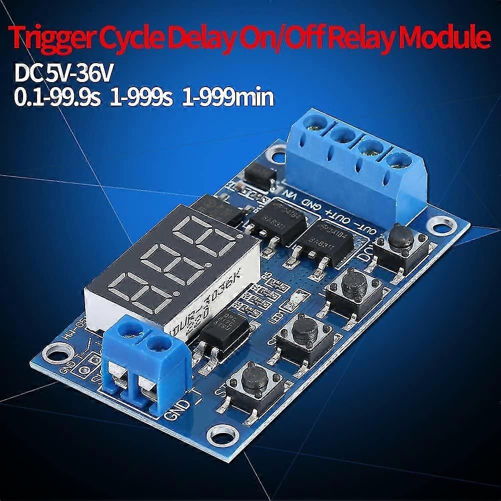 Timer Module Dc 5v 36v Timer Module Trigger Cycle Delay Timer Switch Turn Onoff Relay Module