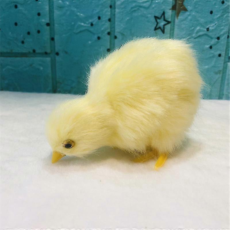 Realistic Chick Decoration Furry Animal Doll Simulation Sound Chicken ...