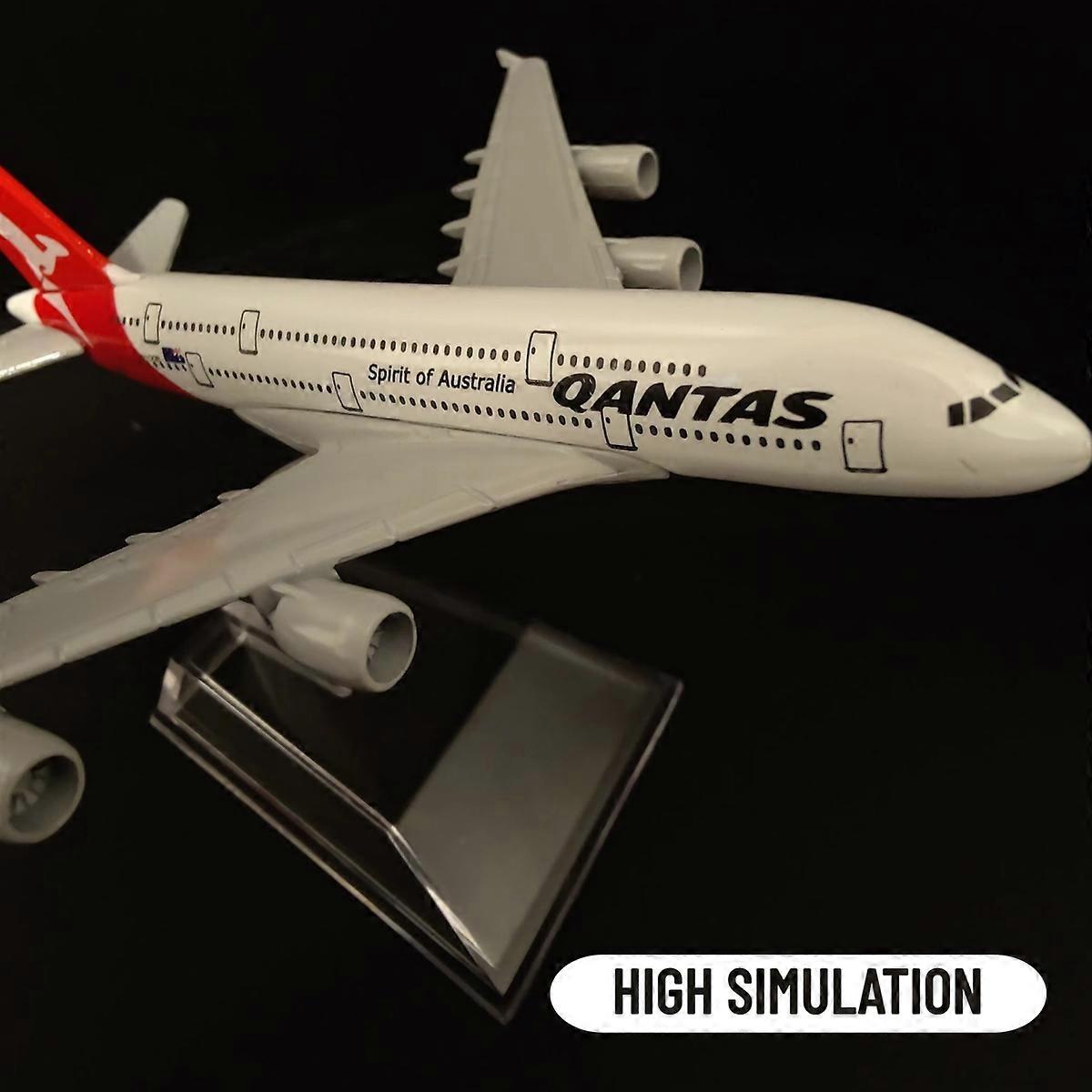 Scale 1:400 Metal Aircraft Model, Qantas A380 Airplane Diecast Plane ...