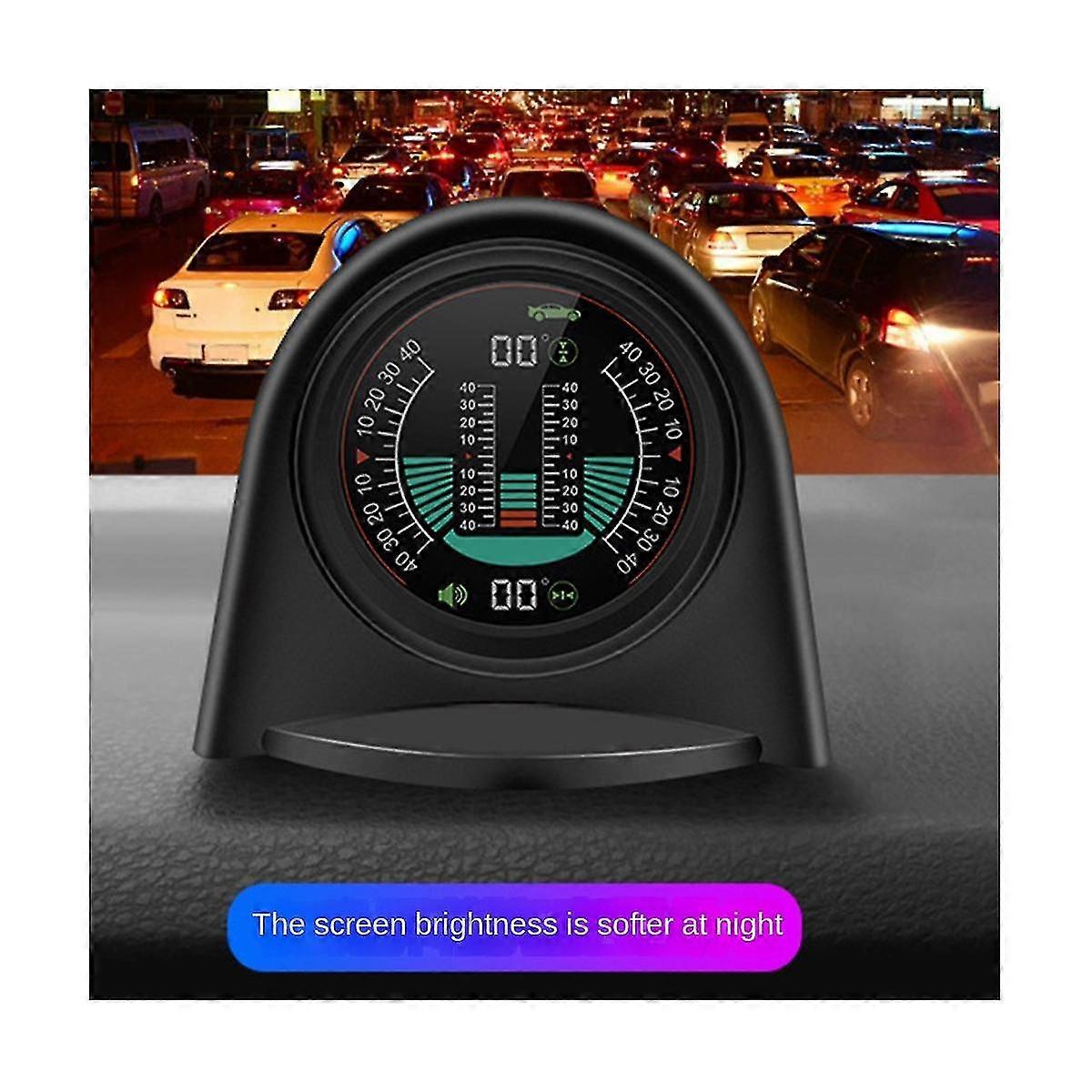 X94 Car Hud Digital Inclinometer Clinometer 4x4gps Off-road Auto Pitch ...