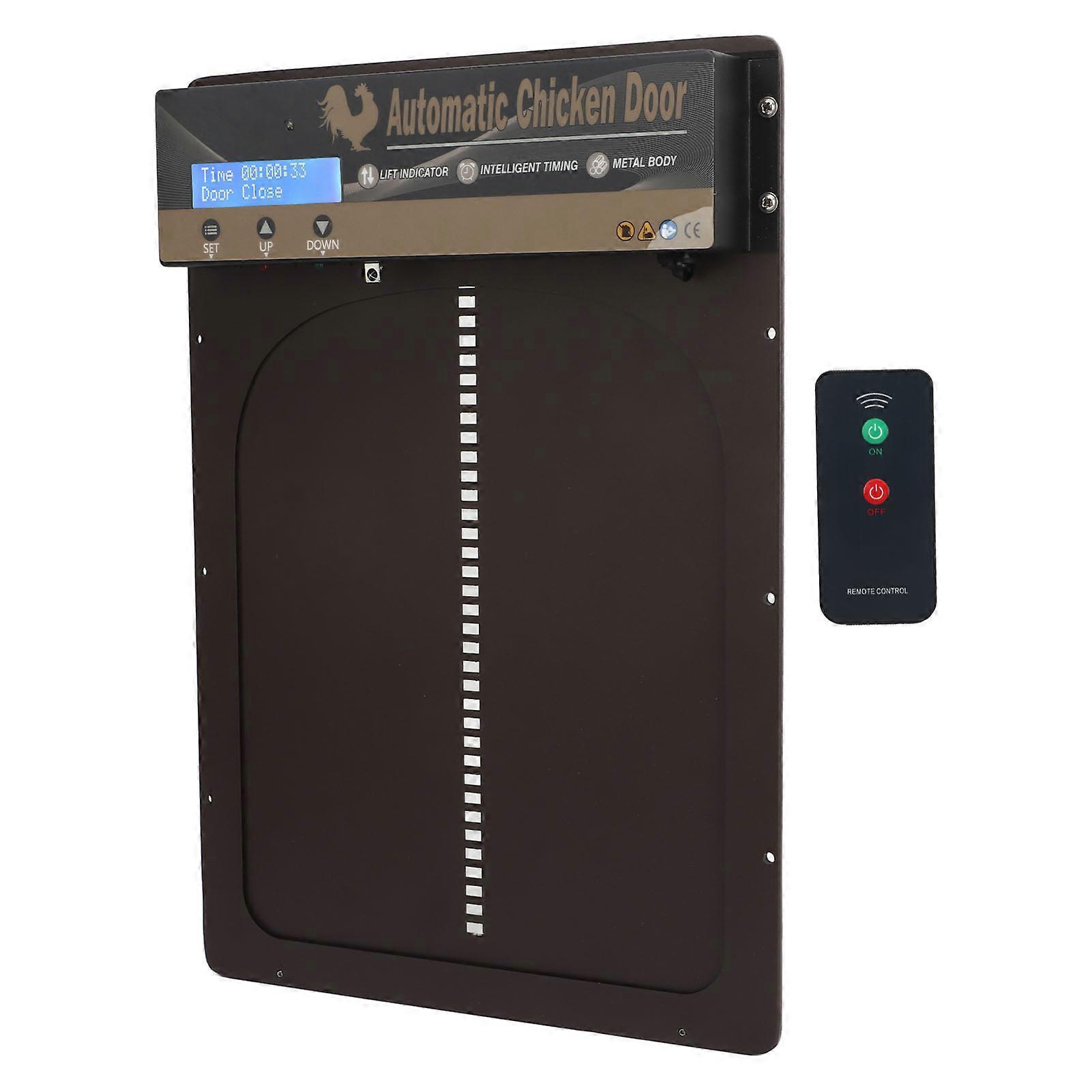 3 in 1 Automatic Coop Door Opener Light Sense Timing Remote Control Electric Chicken House Door ...