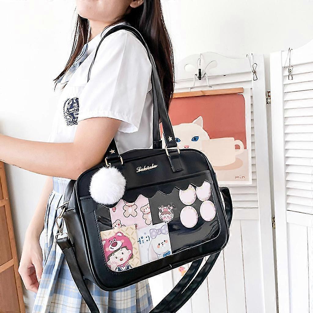 Japanese High School Girls Jk Bag Women Pu Itabag Handbags Transparet ...
