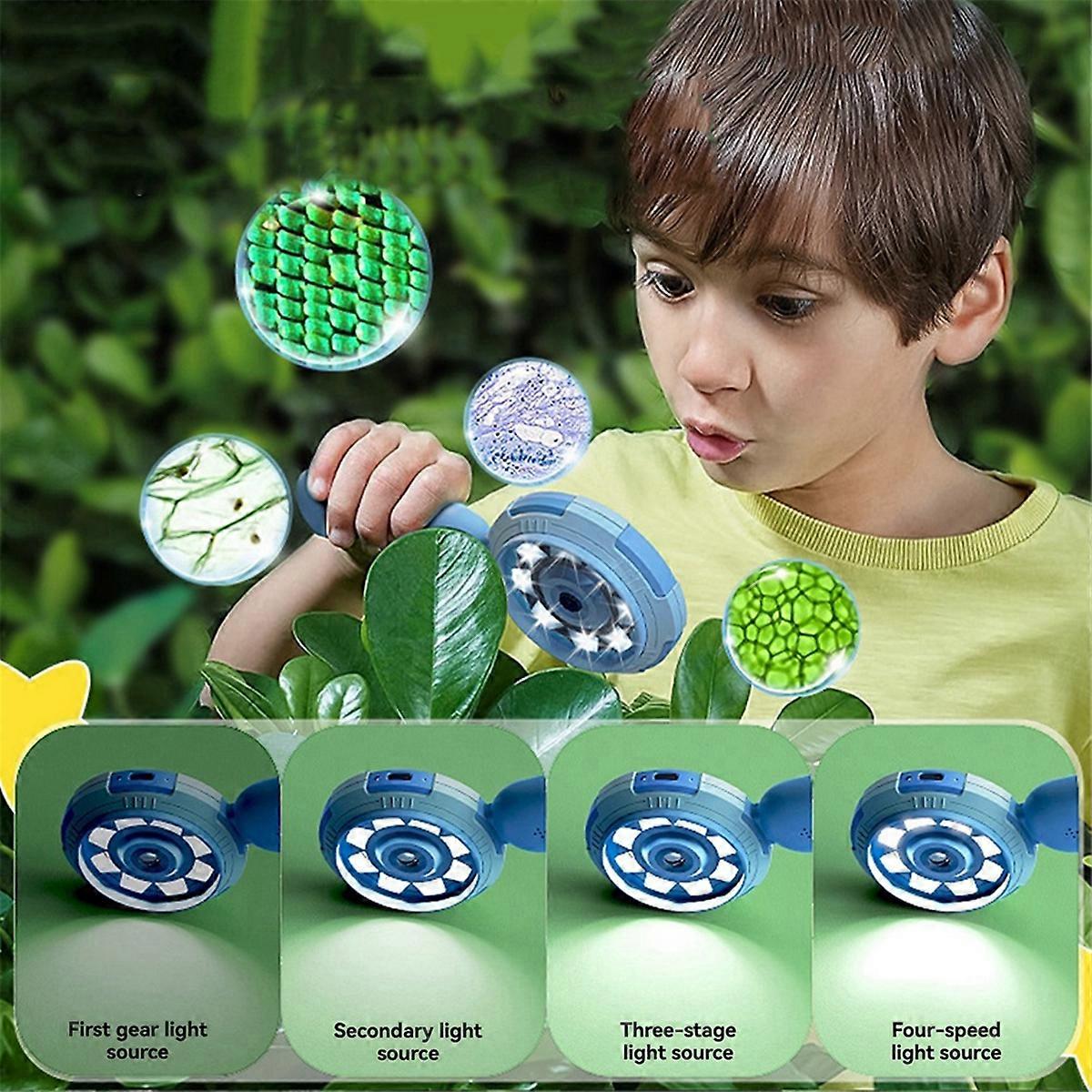 Digital Microscope with 2inch IPS Screen 100X Pocket Magnifying Glass ...