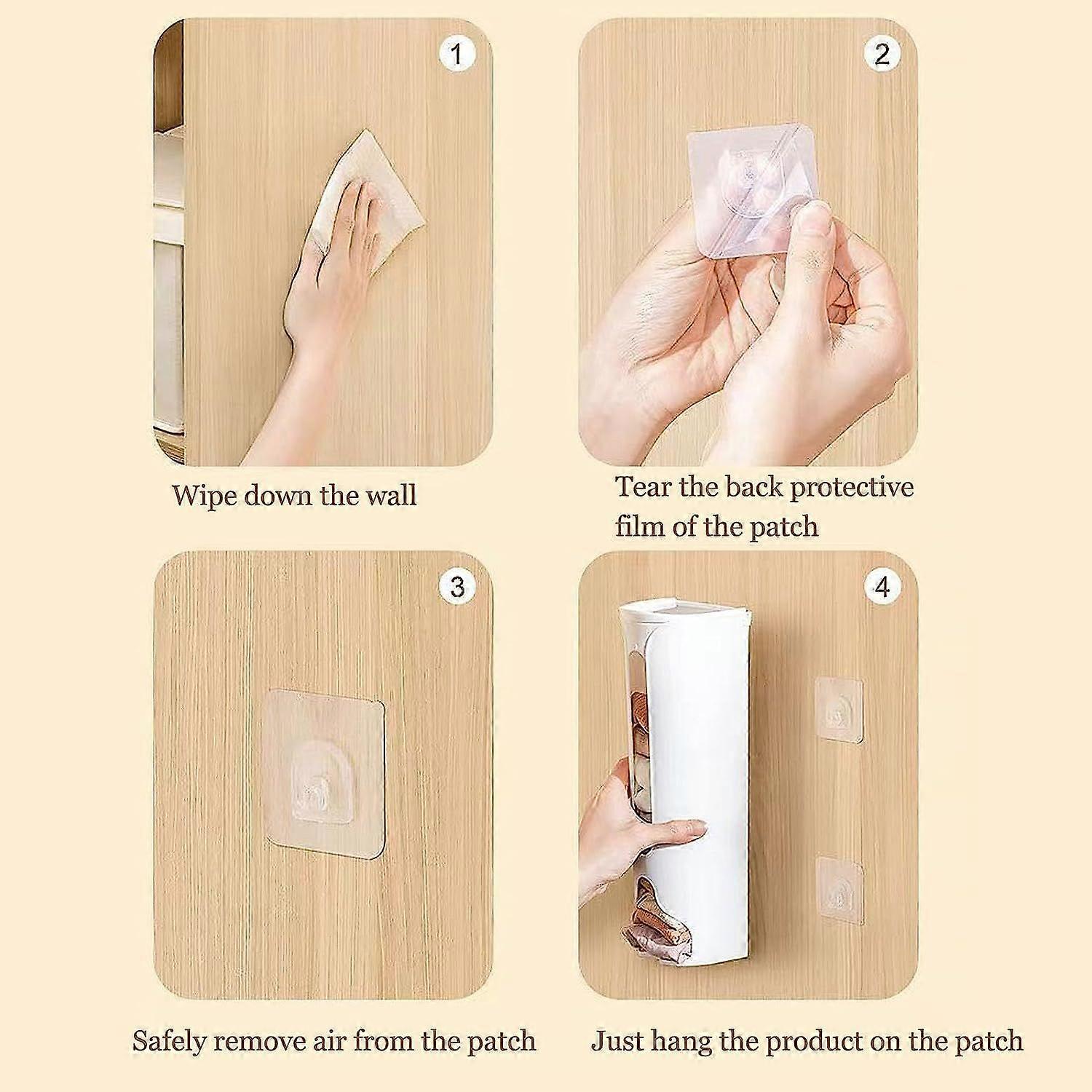 Socks Underwear Organizer, Wall Hanging Storage Box Punch Free Vertical ...