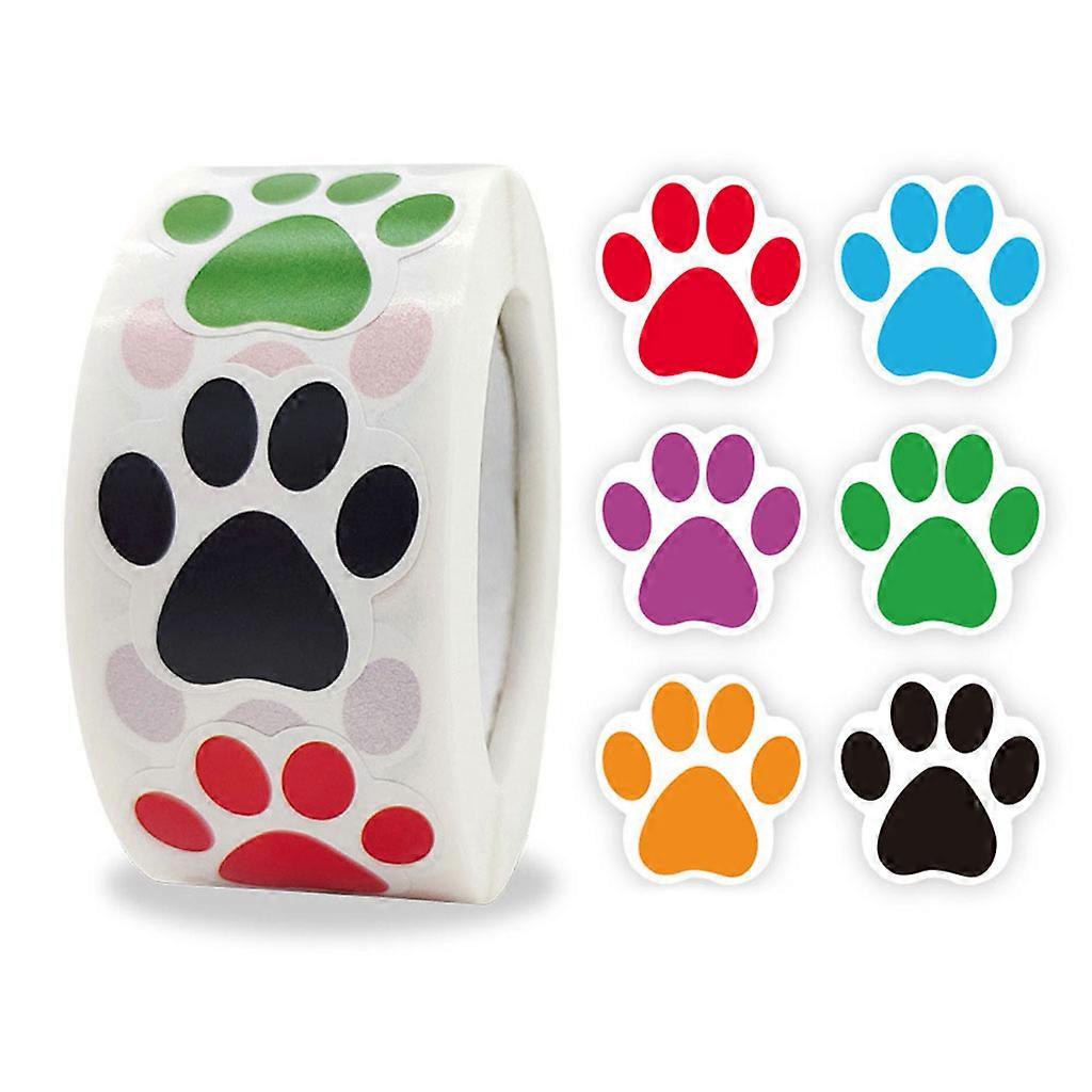 500pcs Paw Print Stickers Dog for Cat Bear Paw Labels Sticker for ...