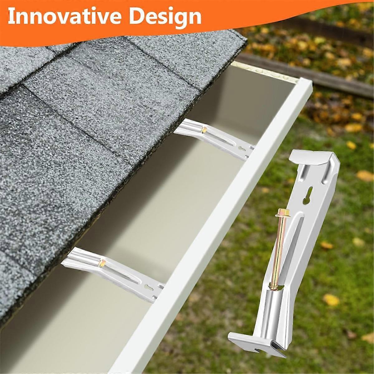 28-Pack Concealed Gutter Brackets, Sturdy Rain Gutter Brackets with ...