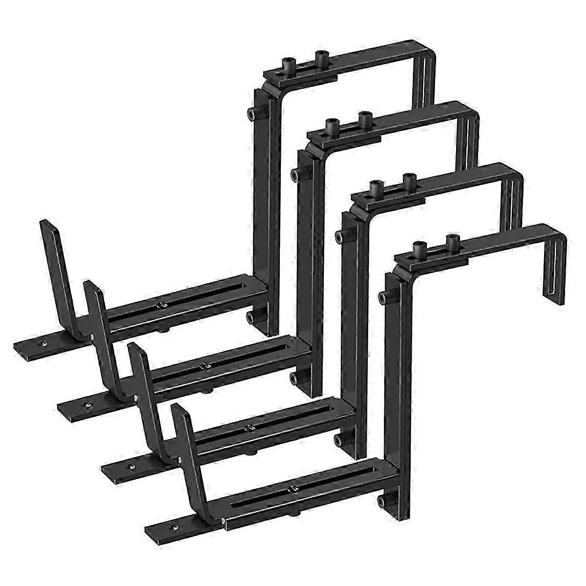 4PCS Adjustable Planter Box Bracket (6 to 12.5 Inches) for Flower Box ...