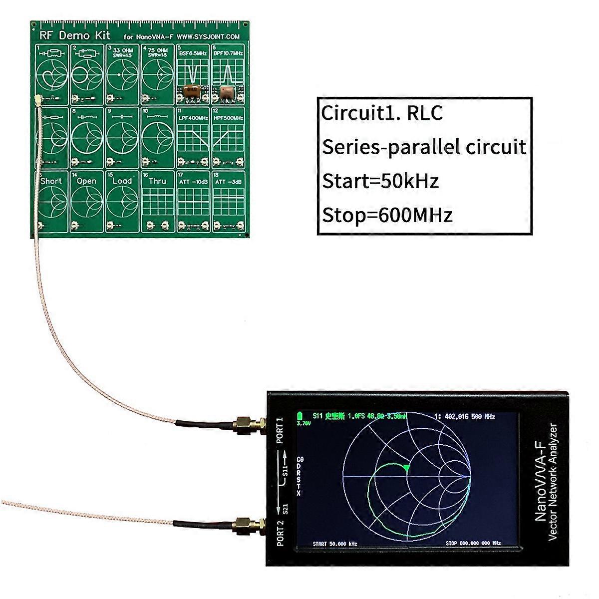 RF Demo Kit NanoVNA-F RF Test Board HAM Vector Network Test | Fruugo UK