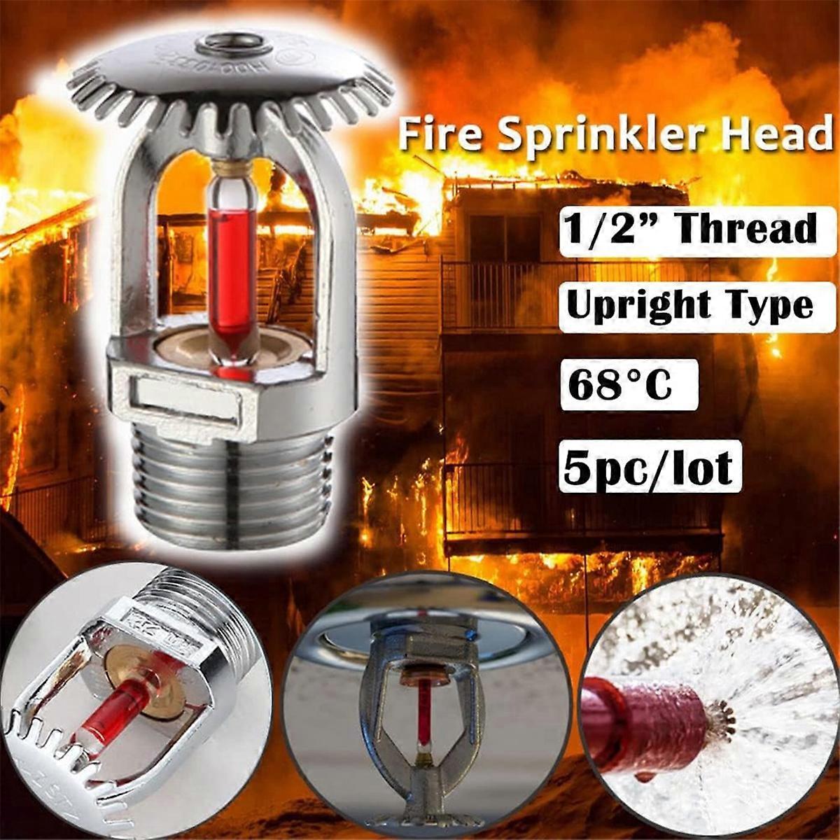 Fire Sprinkler-Head 155℉, Upright Sprinklers-Head 1/2Inch NPT Thread ...