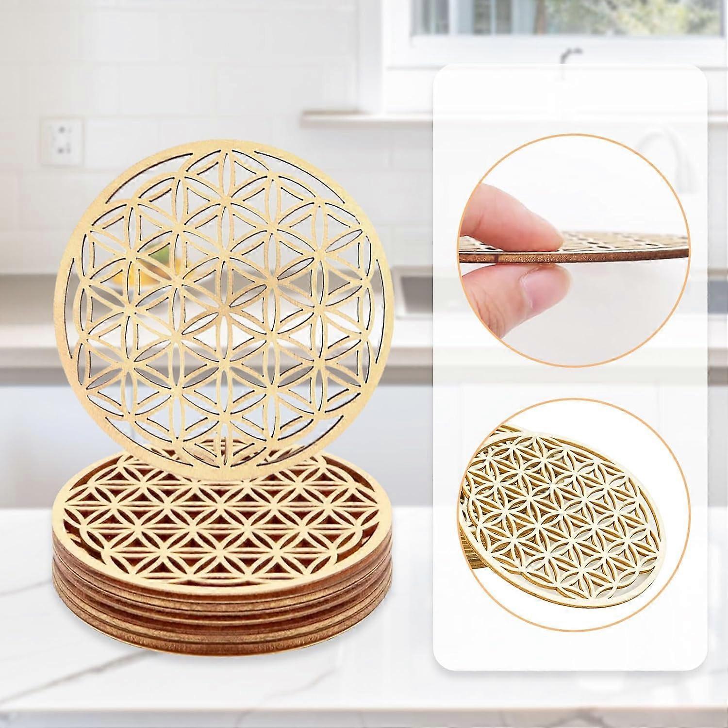 Wooden coasters - Coasters - Round coasters - Dining table insulation ...