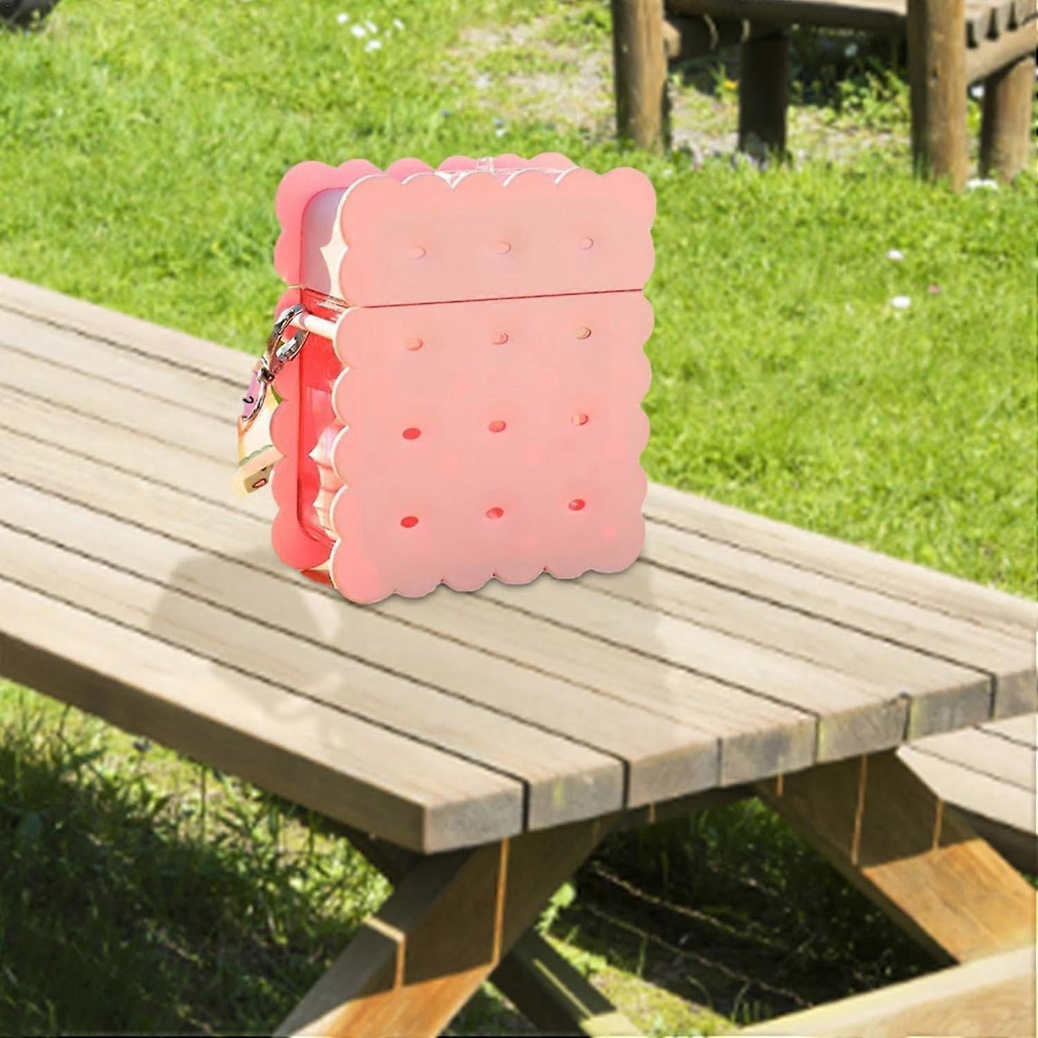 Kawaaii Biscuit Water Bottle 380 ml - Cute Pink Biscuit Shaped ...