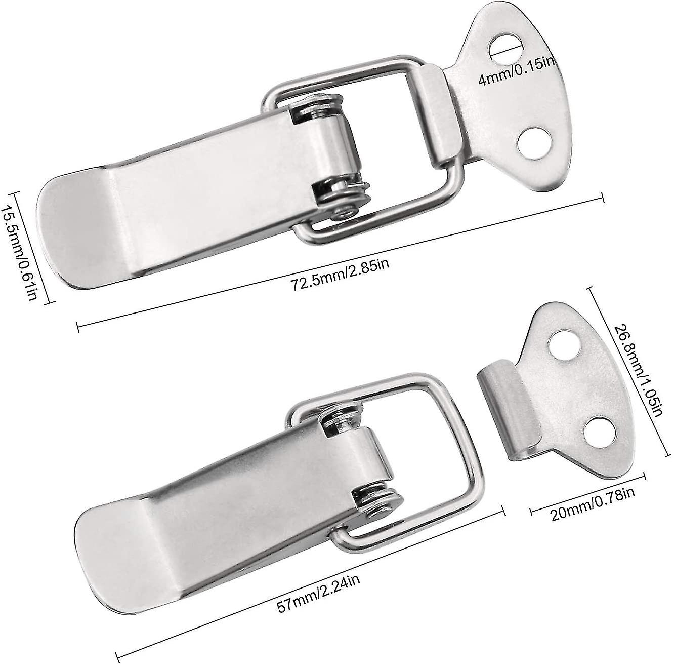 10 Set Spring Loaded Toggle Latch Hasp, Duck Billed Buckles Catch Clamp ...