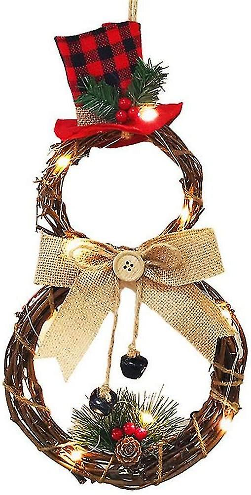 Julekrans dørdekorasjon utendørs anheng juletre krans dekorasjon til dør, vegg eller vindu ...