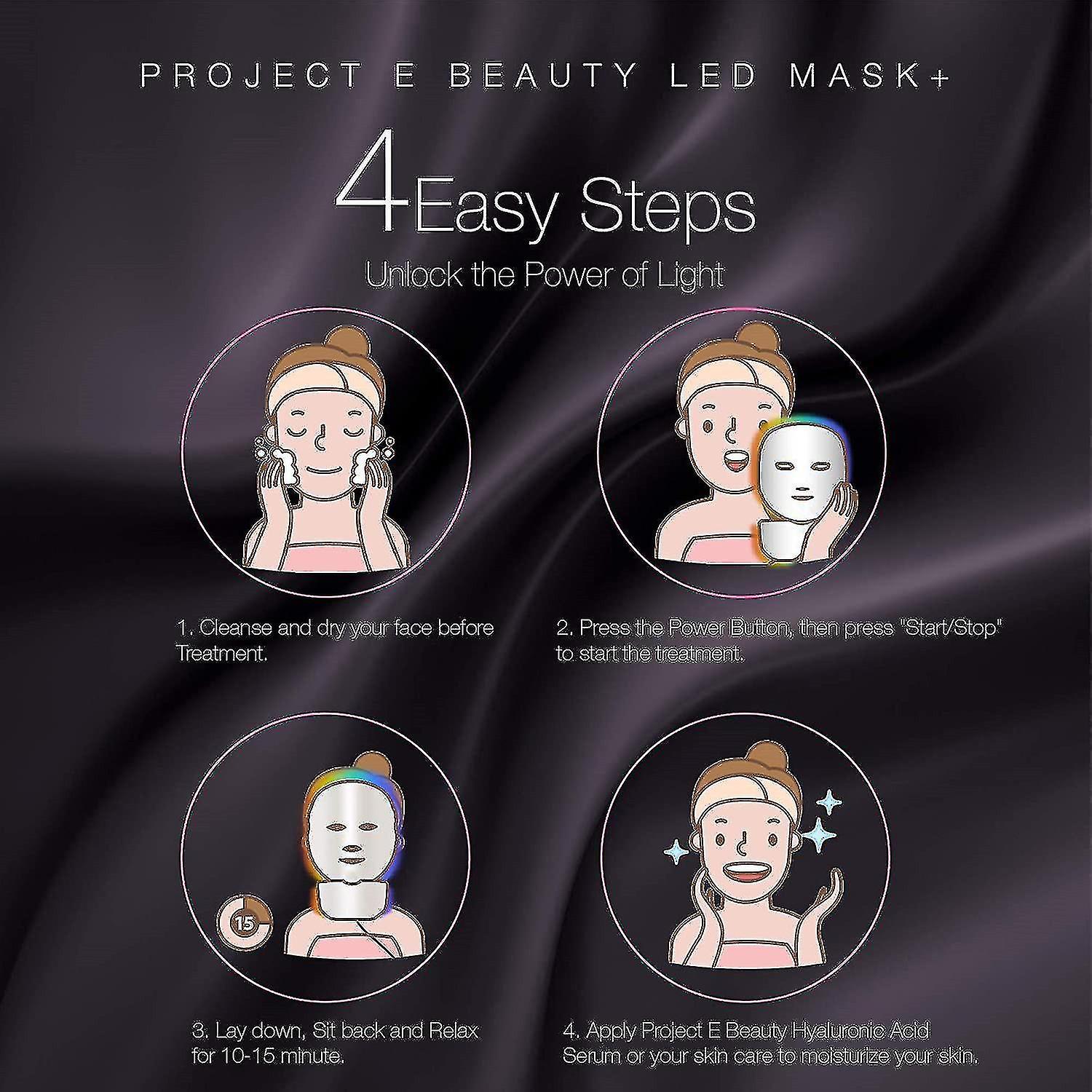 Photon Rejuvenation Facial And Neck Mask | Wireless Led Photon Red ...