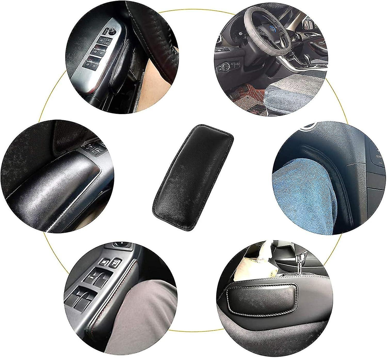 Automotive Soft Leather Center Console Knee Pad, Universal Car Center ...