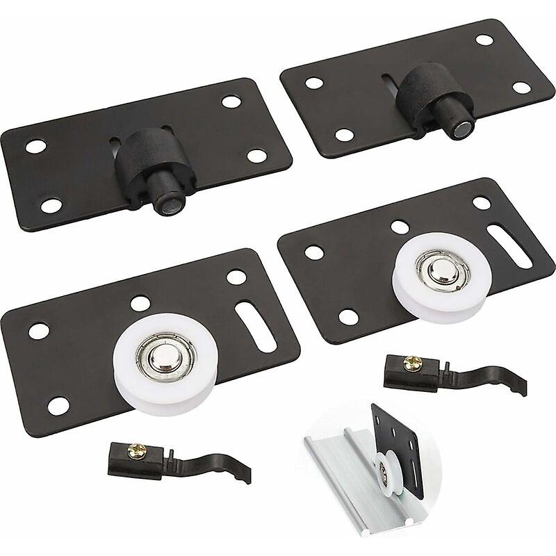 2 Pack 30mm Nylon Sliding Door Wheel Kits Furniture Fittings Sliding ...