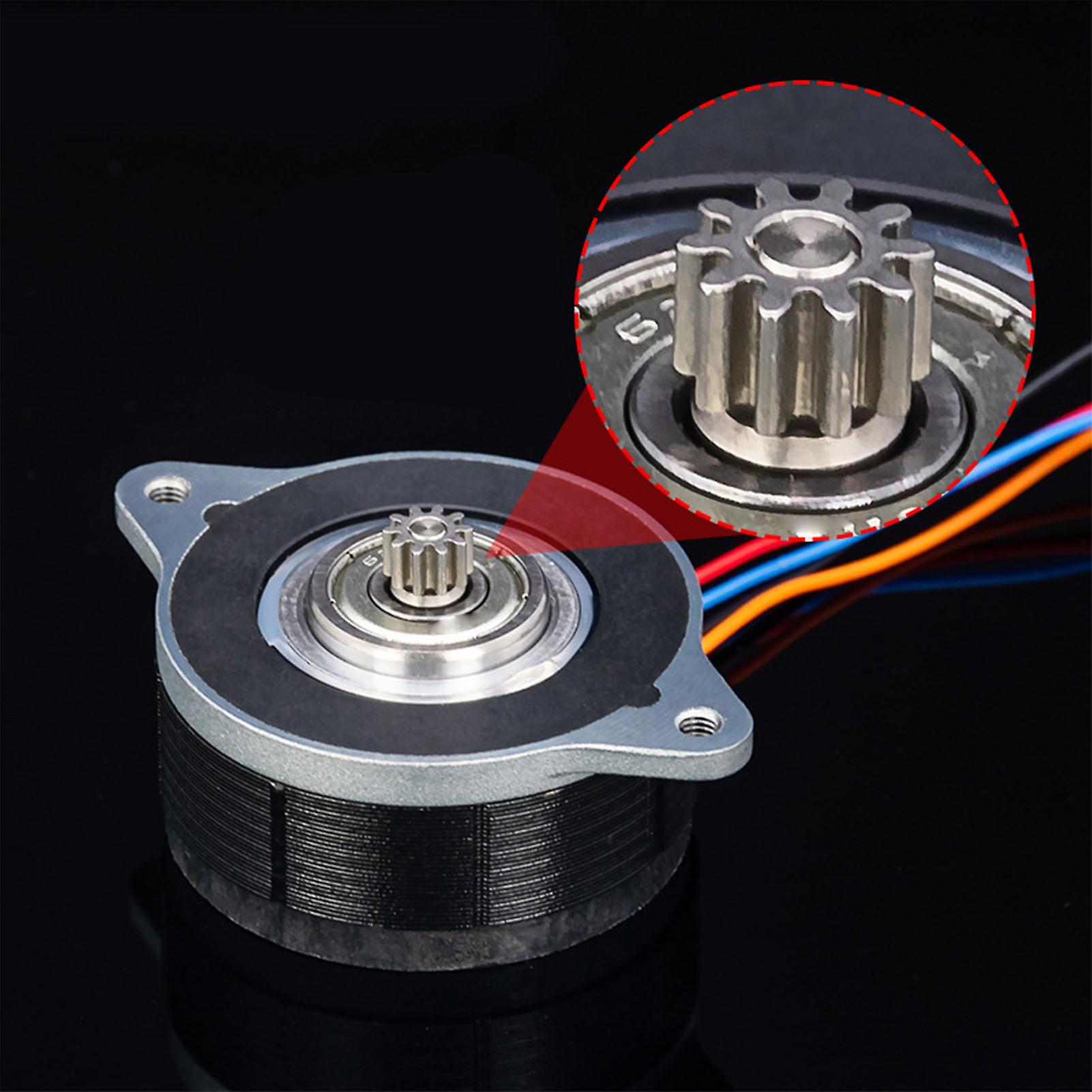 Pancake Stepper Motor 1.8 Step Angle 2 Phase 36mm Dia With 10 Tooth ...
