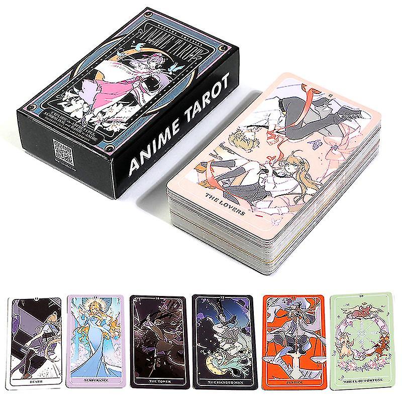 Anime Tarot Card Prophecy Divination Deck Family Party Board Game ...