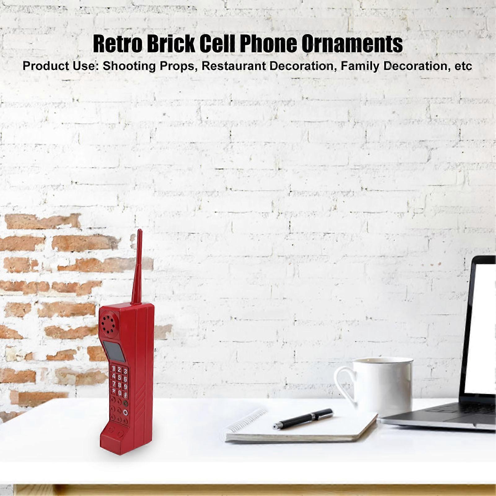 Retro Mobile Phone Brick Cell Phone Ornament, Vintage Cellphone, Retro ...