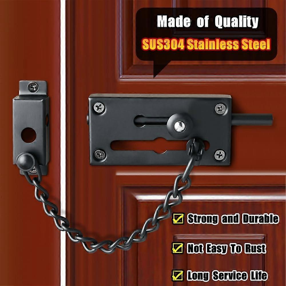 SUS304 Stainless Steel Slide Bolt Latch Gate Latches Heavy Duty Safety ...