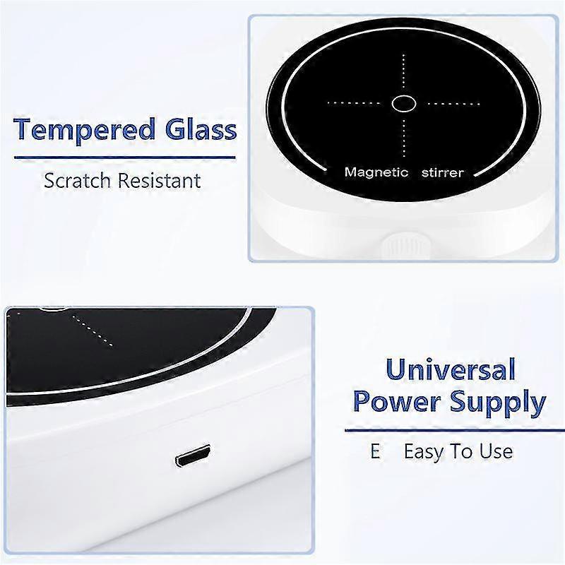 Magnetic Stirrer Mini Lab Stir Mixer Portable Stirrer Plate With Stir ...