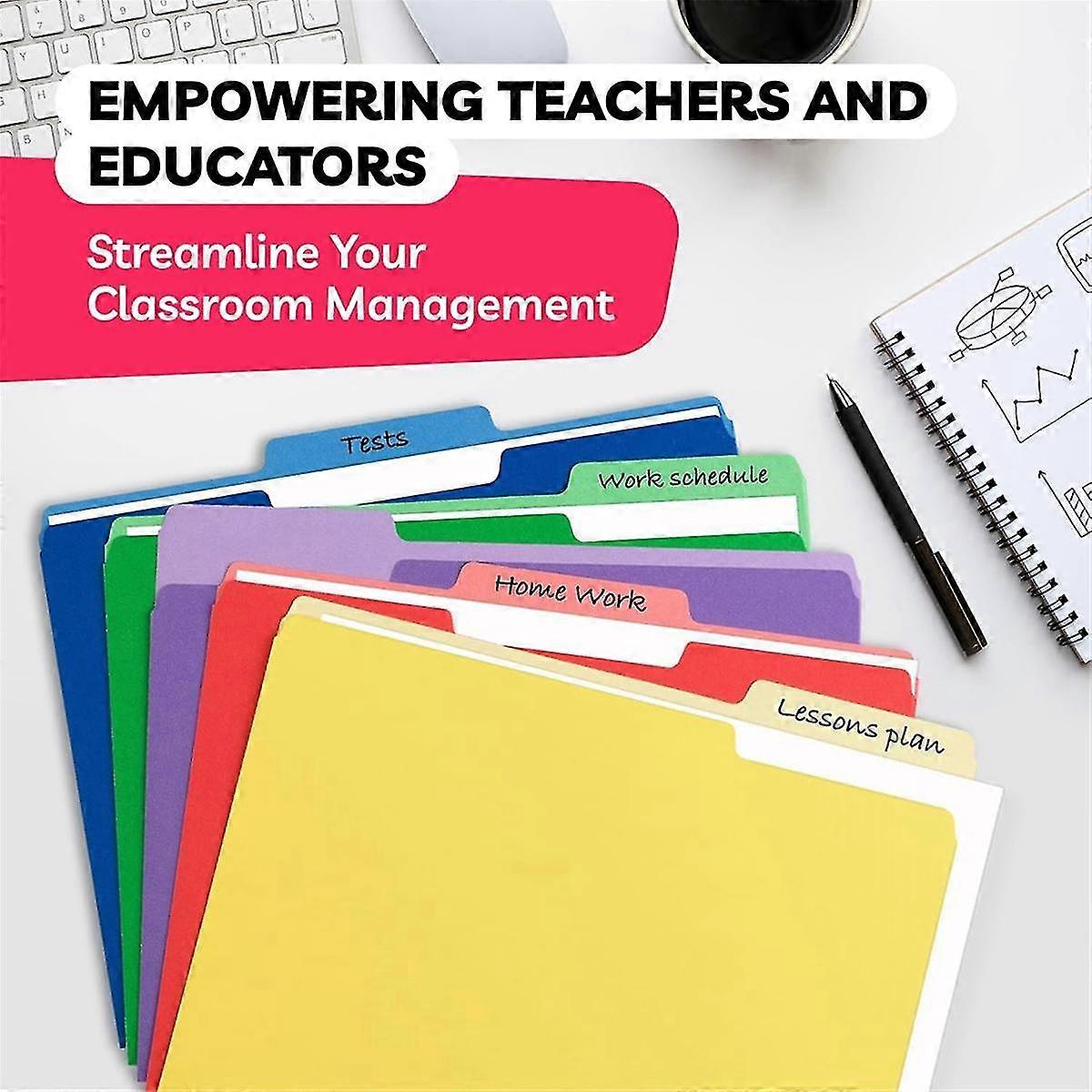 Colored File Folders - Colored Folders - Colored File Folders Letter ...