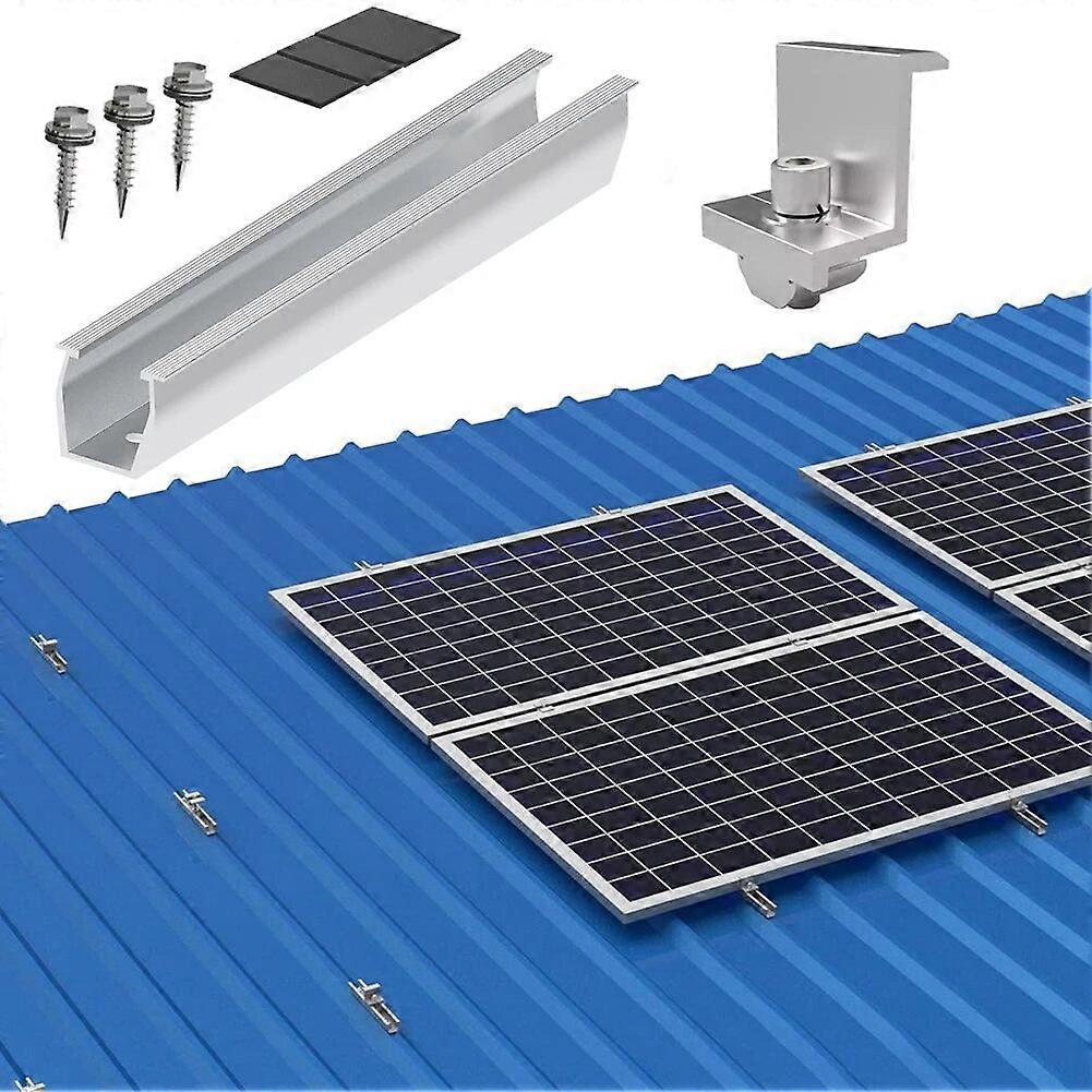 Solar Panel Module Aluminum Bracket Rail Fastening Rail Trapezoidal ...
