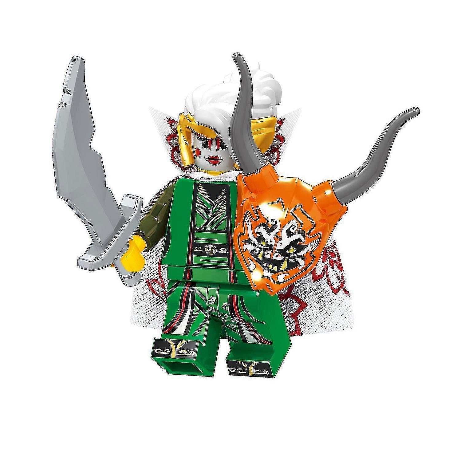 8pcs Ninja Ninja Series Niya Lloyd Warrior X Puzzle Assembled Building ...