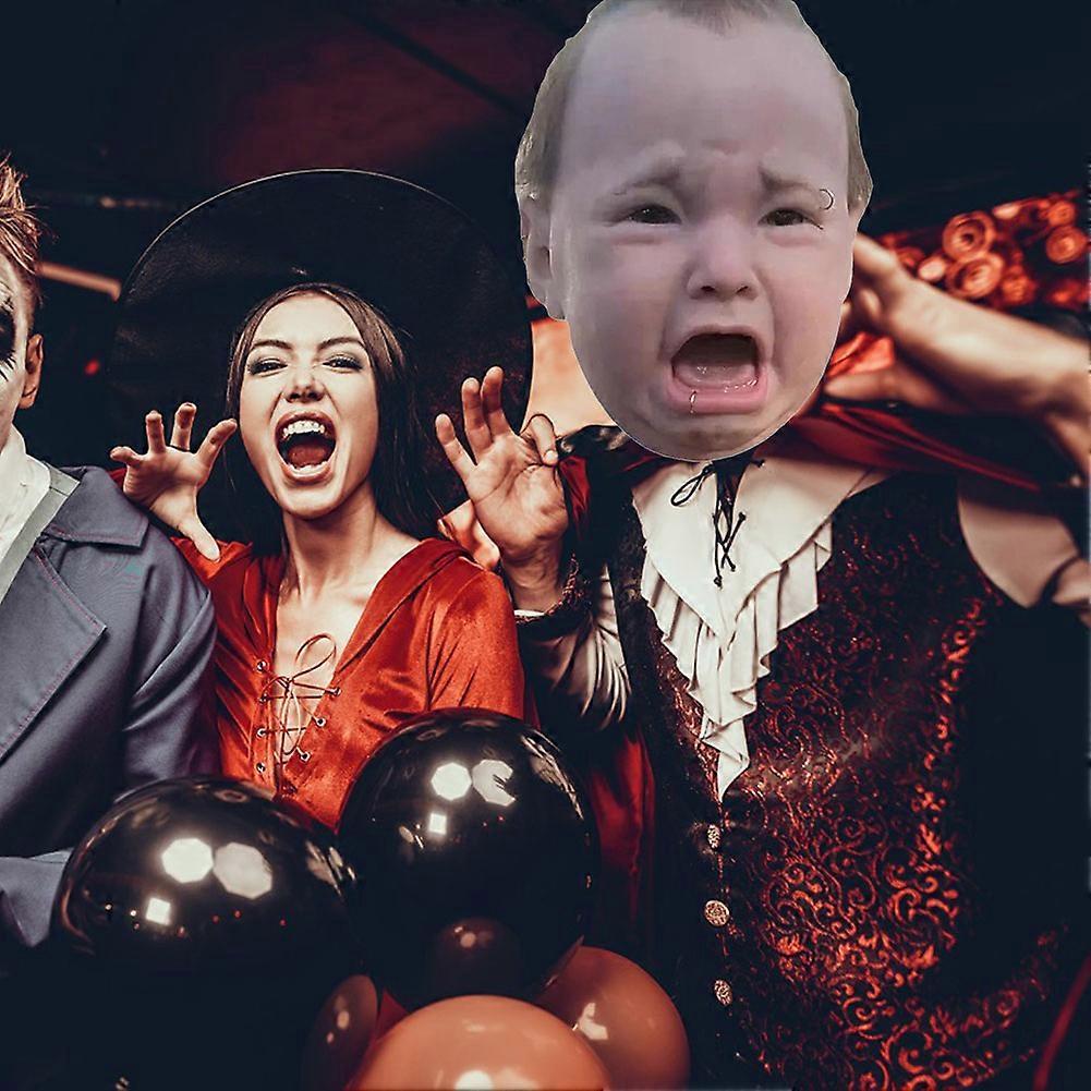 Creepys Hilarious Latex Head Mask Novelty Realistics Crying Baby Mask ...