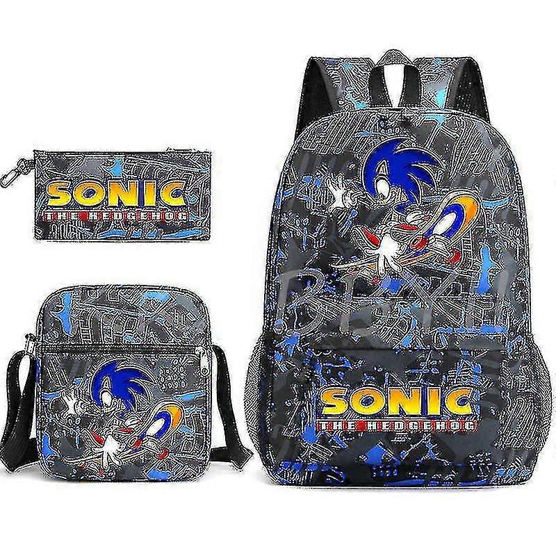 Sonic Bag Kids Backpacks 3pcs Backpacks Bags For Boys Girls-r | Fruugo UK