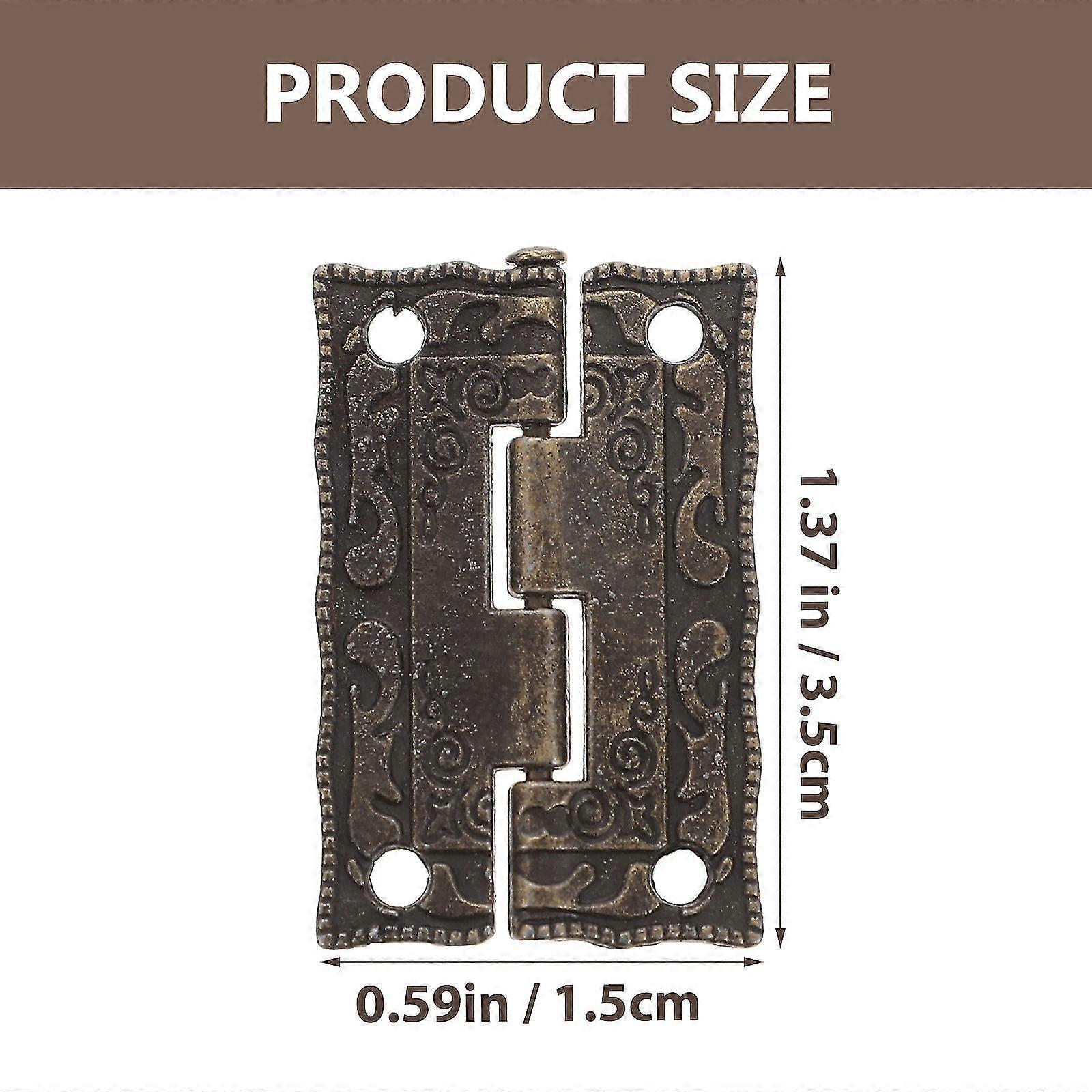 12 Sets Cabinet Hinge Jewelry Box Hasp Mini Hinges Box Small Diy Hinges ...