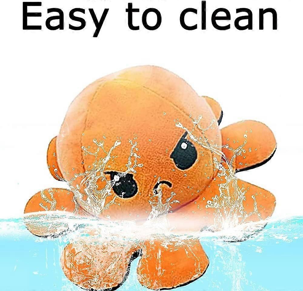 The Moody Reversible Octopus Plushie | Double-Sided Flip Plush Toy ...