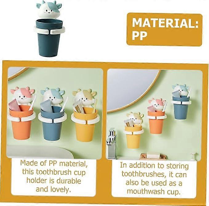 2pcs mouthwash Cup Toothbrush Holder Kids Rinse Cup for Kids Wall ...