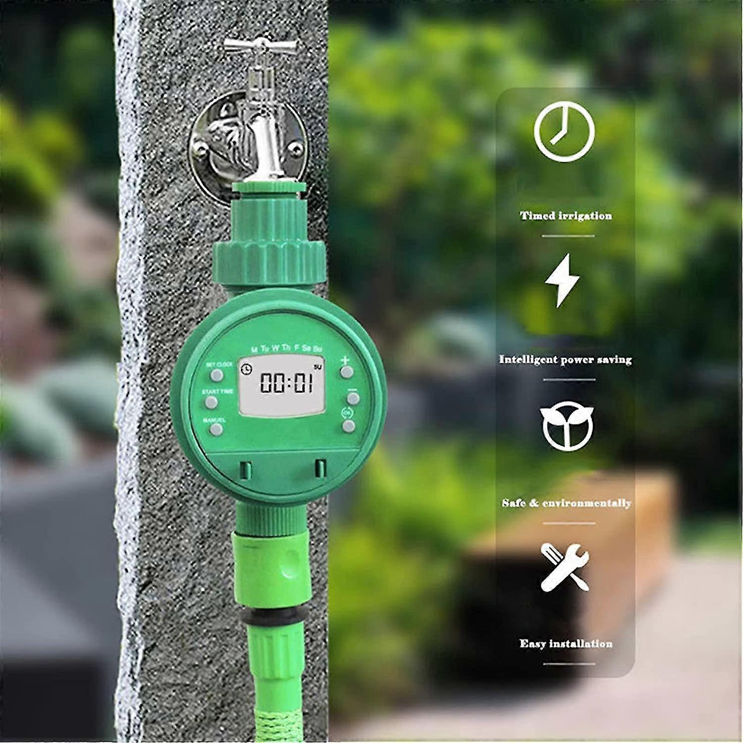 Watering Timer - 1/2" And 3/4" Lcd Digital Sprinkler Programmable ...