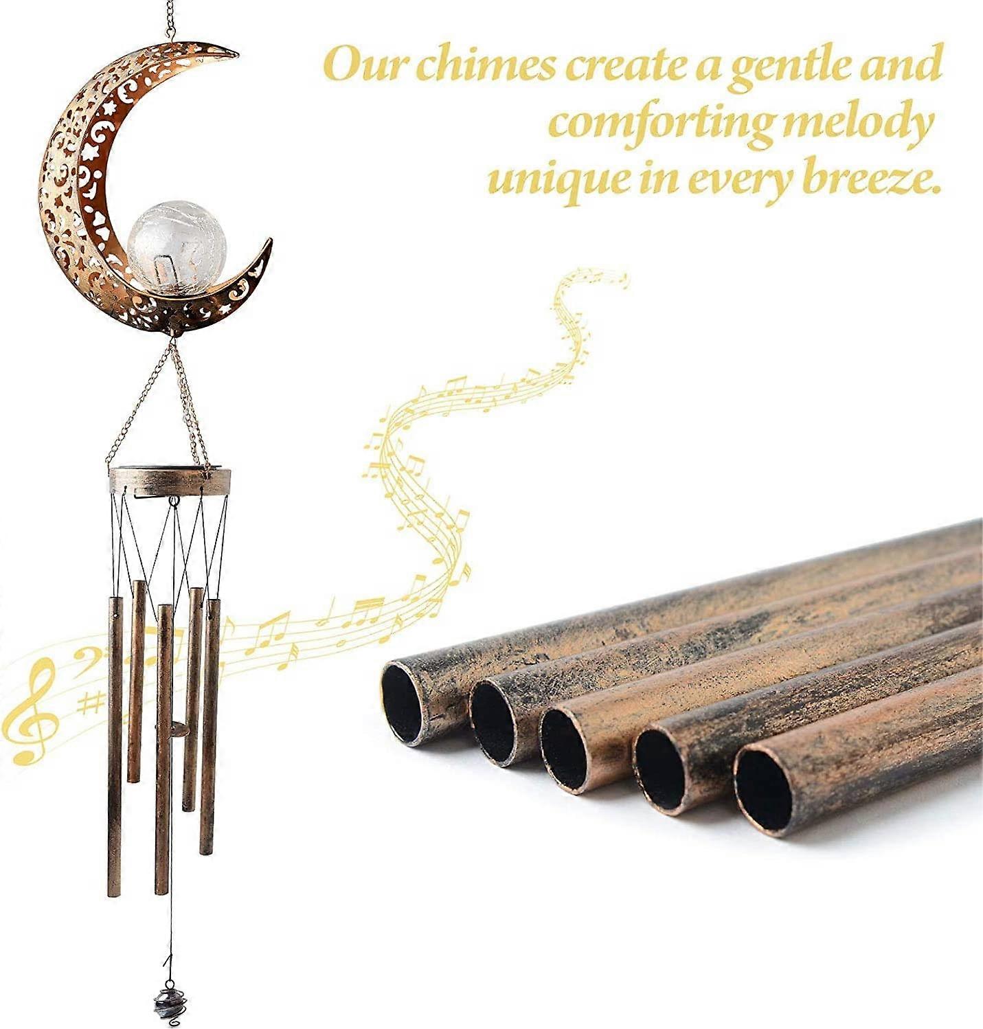 Solar Wind Chimes Lights Outdoor,LED Mobile Large Wind Chime Lights ...