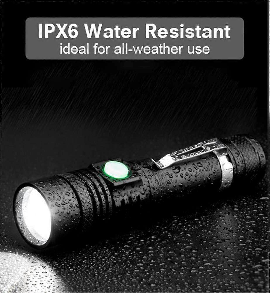 LED Torch Rechargeable, Torch Super Bright USB Rechargeable Torch ...
